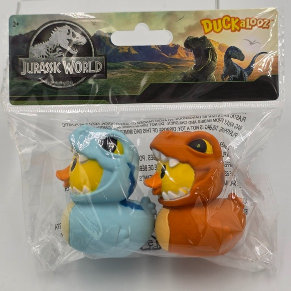 Disney | Toys | Disney Duckalooz Jurassic Trex Blue Rubber Duck Set Of ...